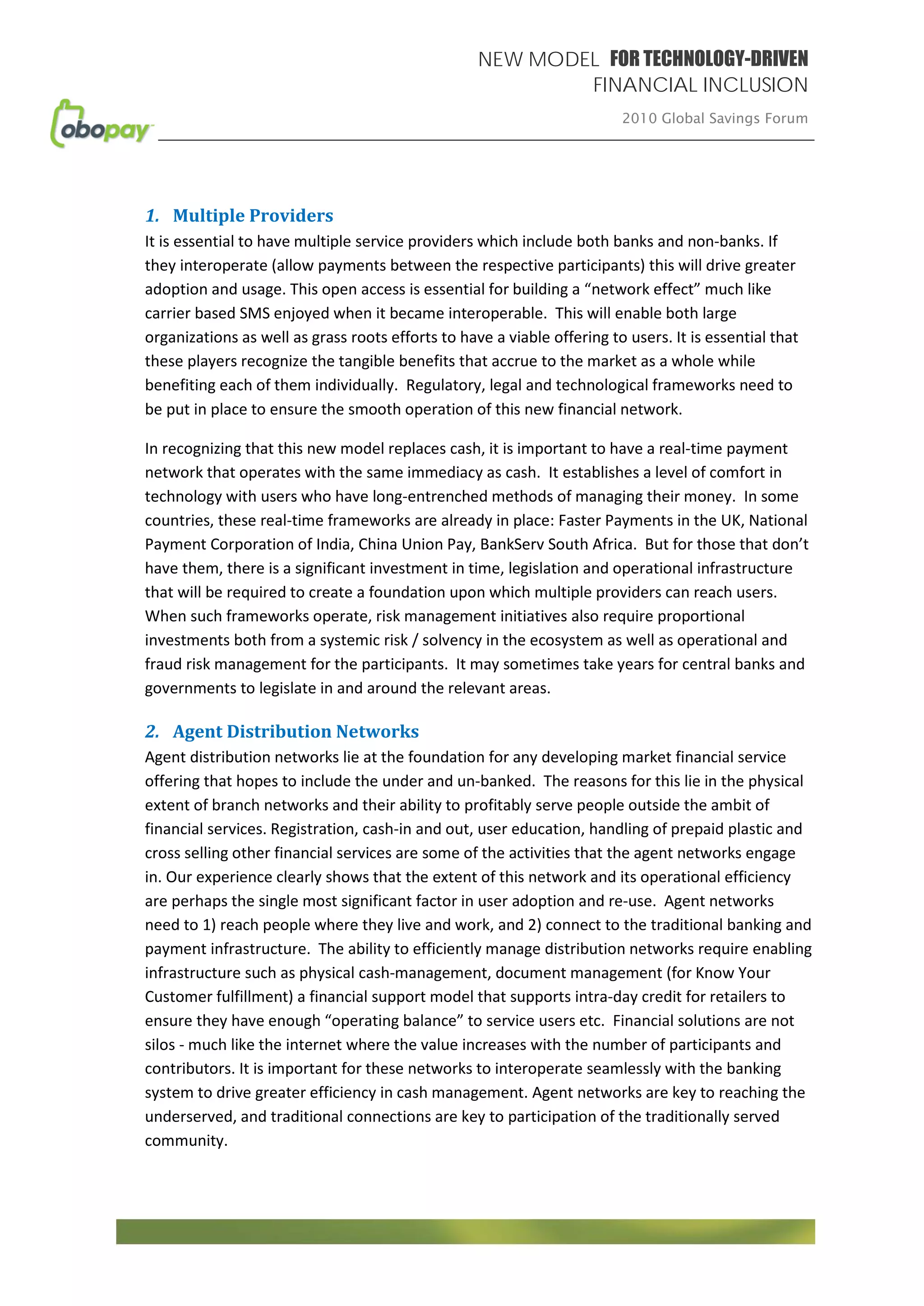 New Model for Technology-Driven Financial Inclusion | PDF