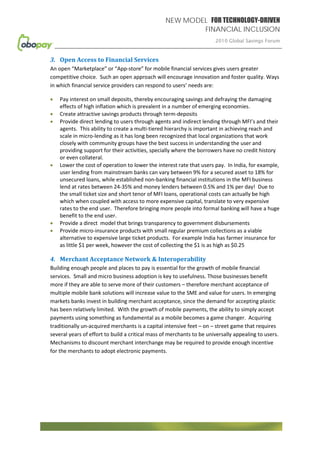 New Model for Technology-Driven Financial Inclusion | PDF