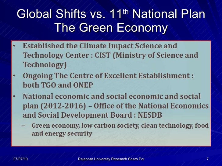 Global shift national development plan future why