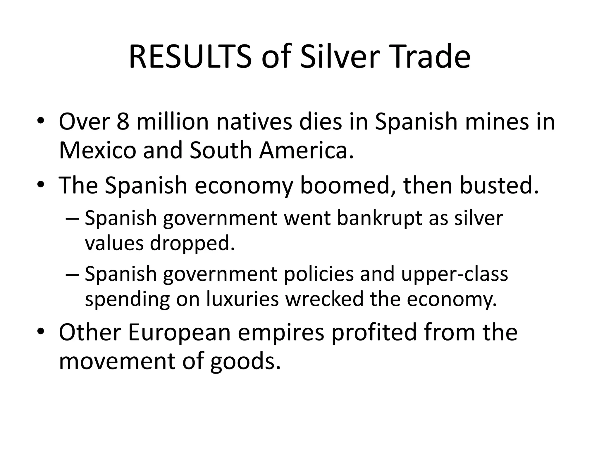 Global Silver Trade 1450-1750 | PPTX