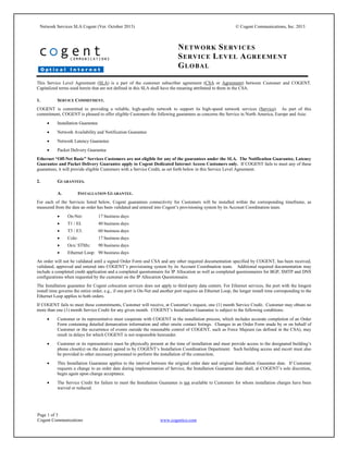 Global sla | PDF