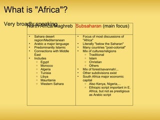 Global snapshot africa_slides | PPT | Africa Travel | Travel Locations