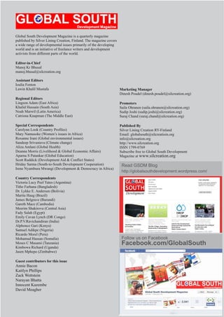 Global south development_magazine_april_2012 | PDF | Nutrition ...