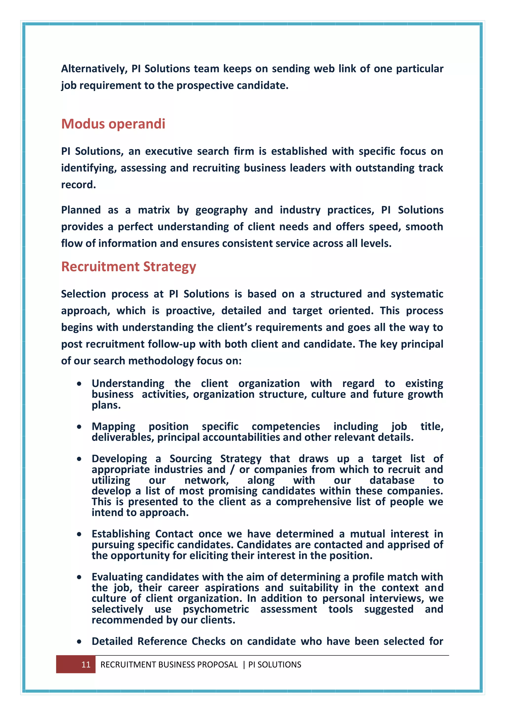 Global staffing (rpo) business proposal | PDF