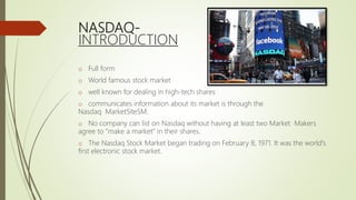 Global stock exchanges | PPT