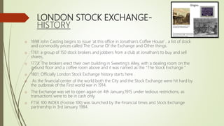 Global stock exchanges | PPTX