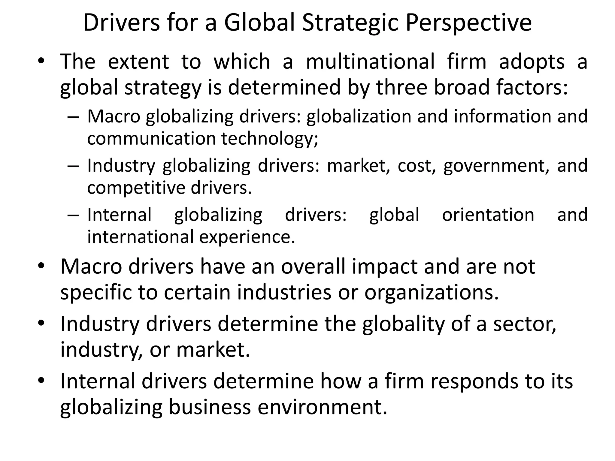 Global strategic management | PPTX