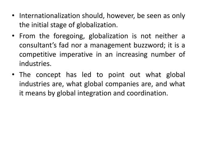 Global strategic management | PPTX