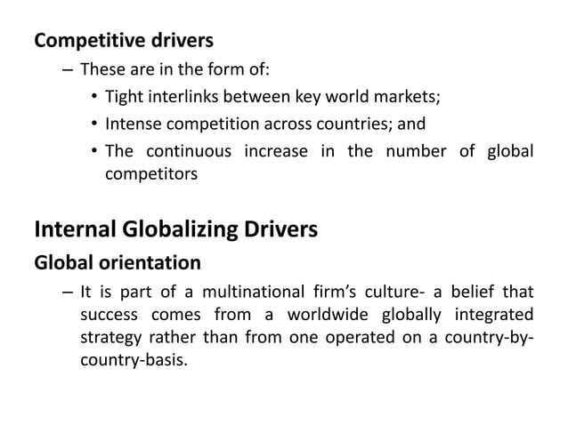 Global strategic management | PPTX