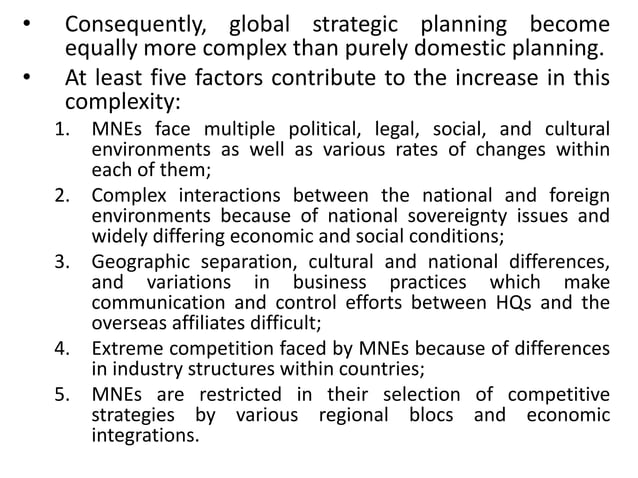 Global strategic management | PPTX