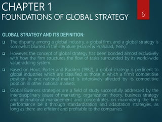 GBS CH 1 FOUNDATIONS OF GLOBAL STRATEGY | PPTX