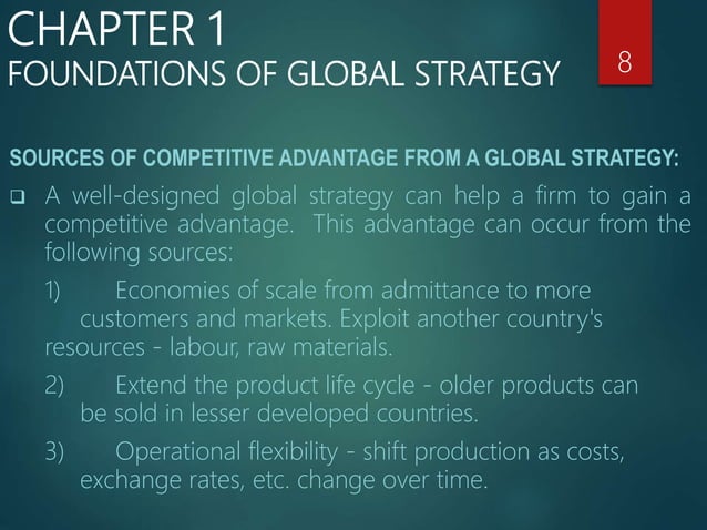 GBS CH 1 FOUNDATIONS OF GLOBAL STRATEGY | PPTX