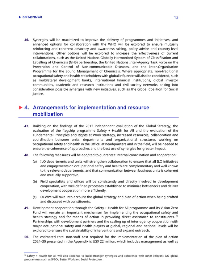 Global Strategy on Occupational Safety and Health 2024- 2030 | PDF | Human Resources | Business