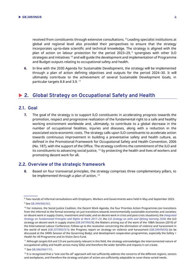 Global Strategy on Occupational Safety and Health 2024- 2030 | PDF | Human Resources | Business