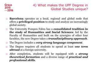 Grau en Global studies | PPTX
