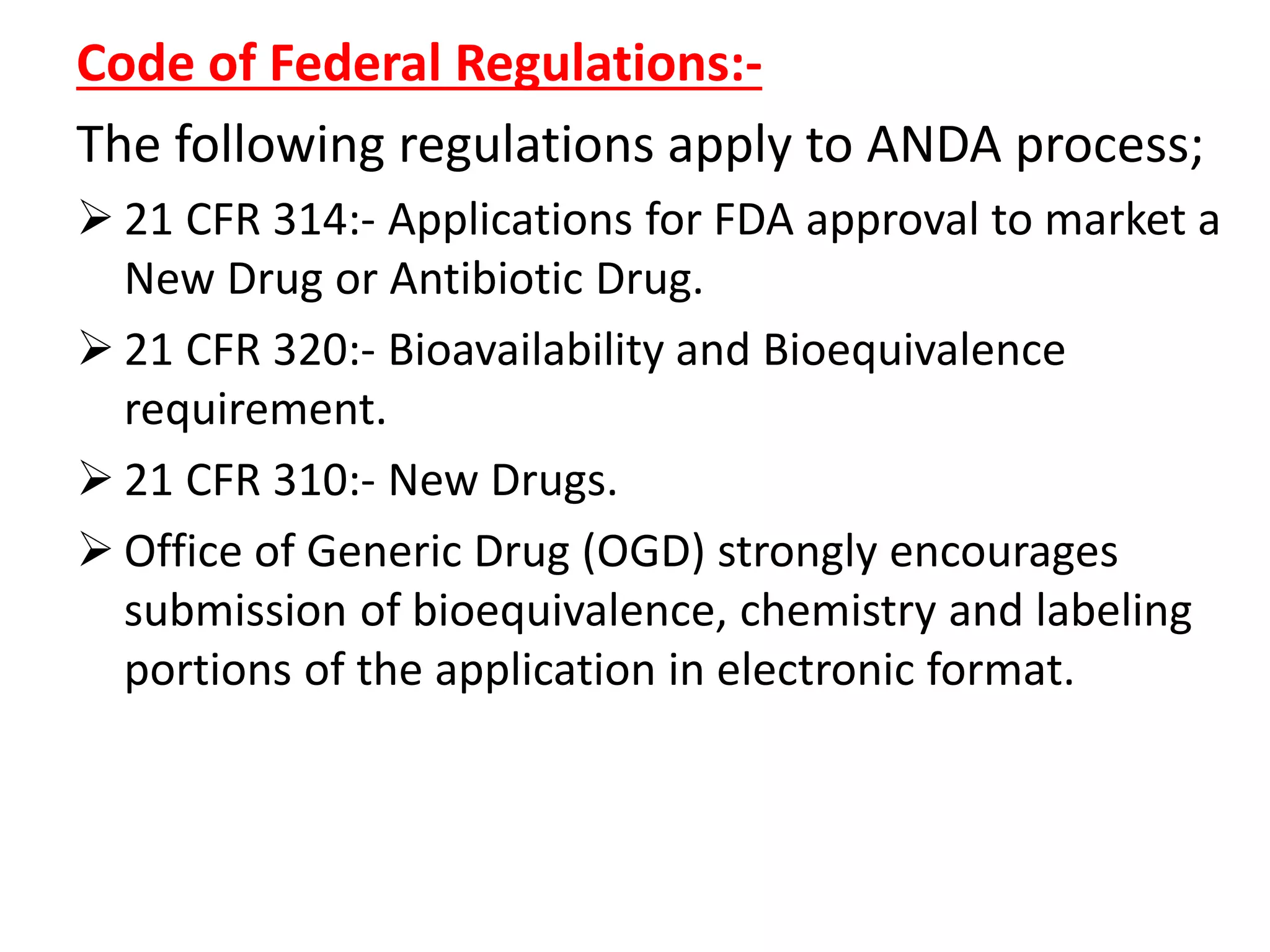 global submission of ANDA .pptx