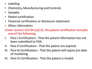 global submission of ANDA .pptx