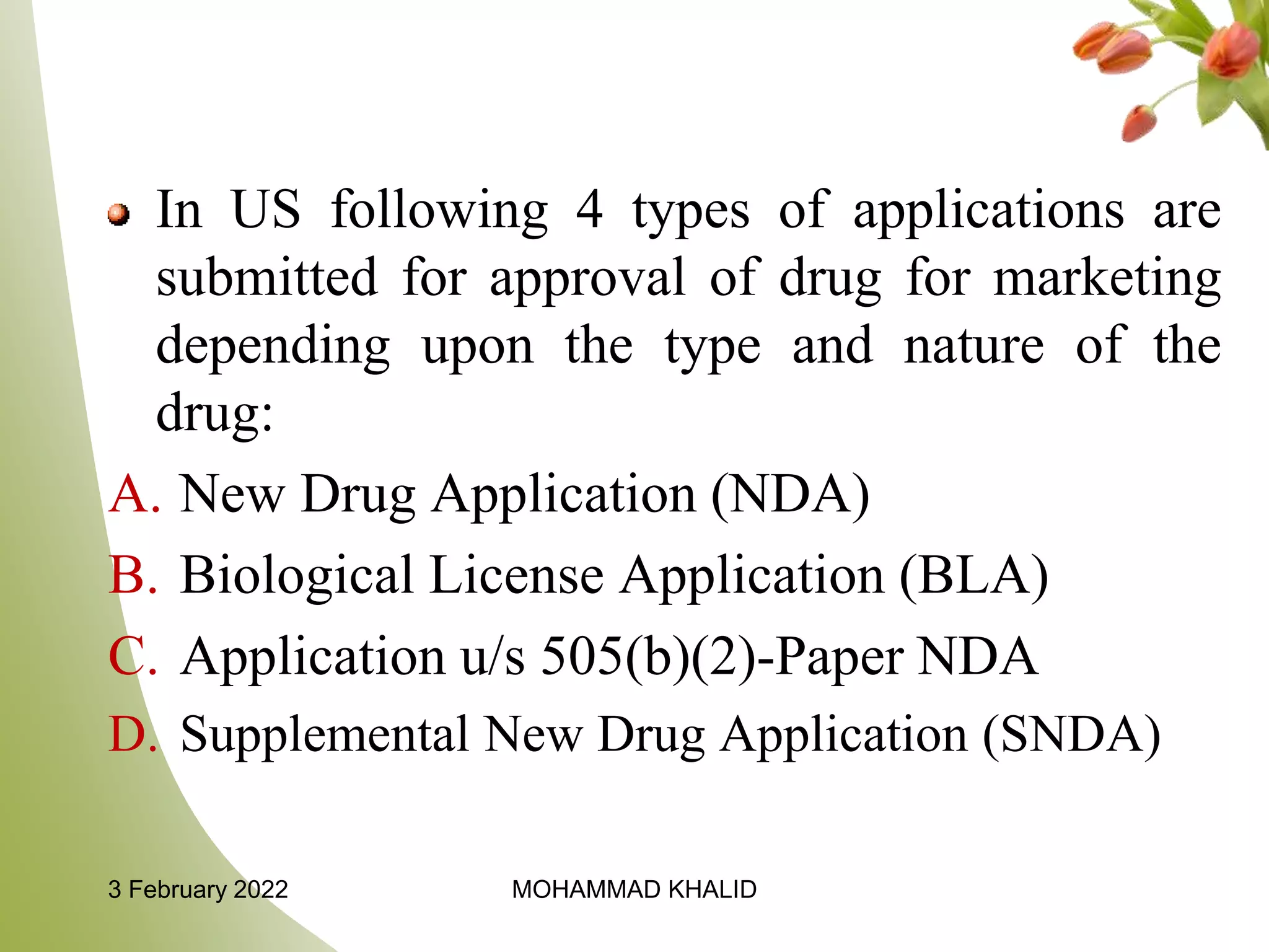 Global submission of ind, nda, anda | PPTX