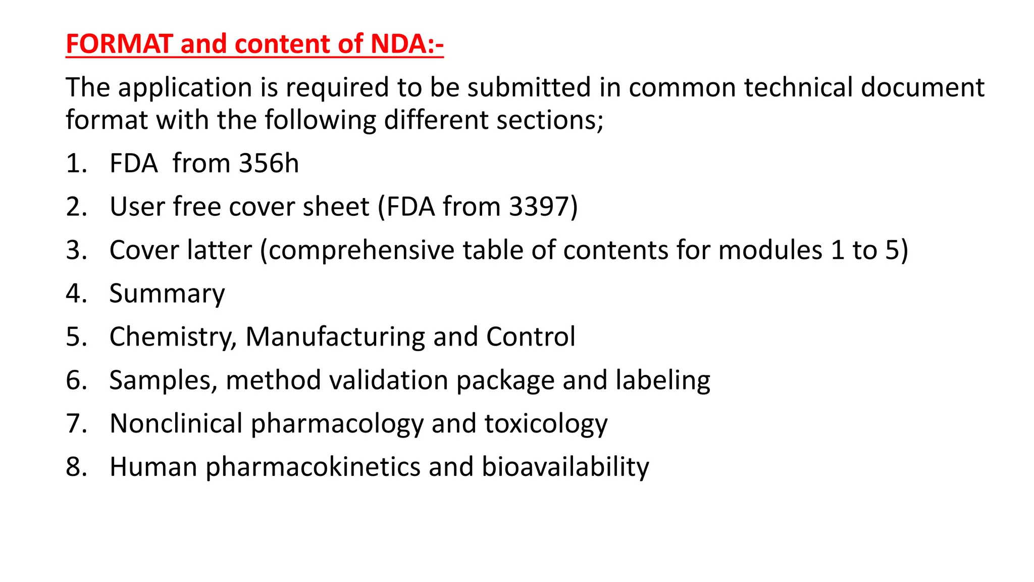 global submission of NDA .pptx