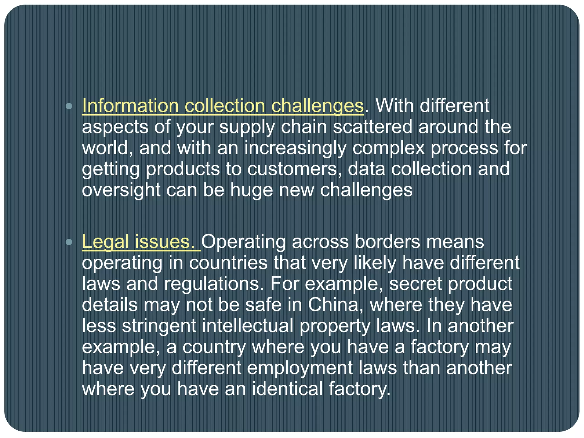 Global supply chain | PPTX