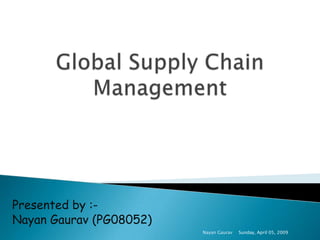 global supply chain management.. | PPTX