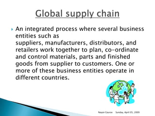 global supply chain management.. | PPTX