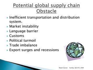 global supply chain management.. | PPTX