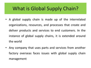 Global supply chain management | PPTX