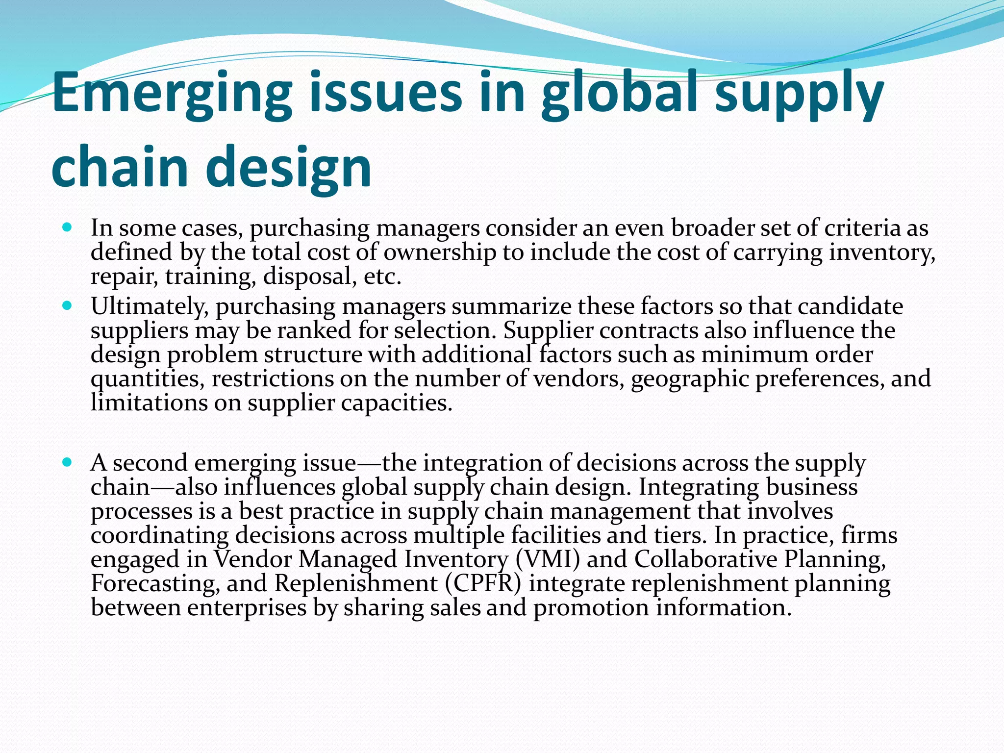 Global supply chain management an overview | PPTX