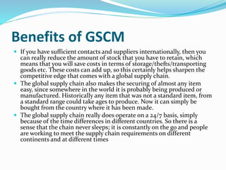 Global supply chain management an overview | PPTX