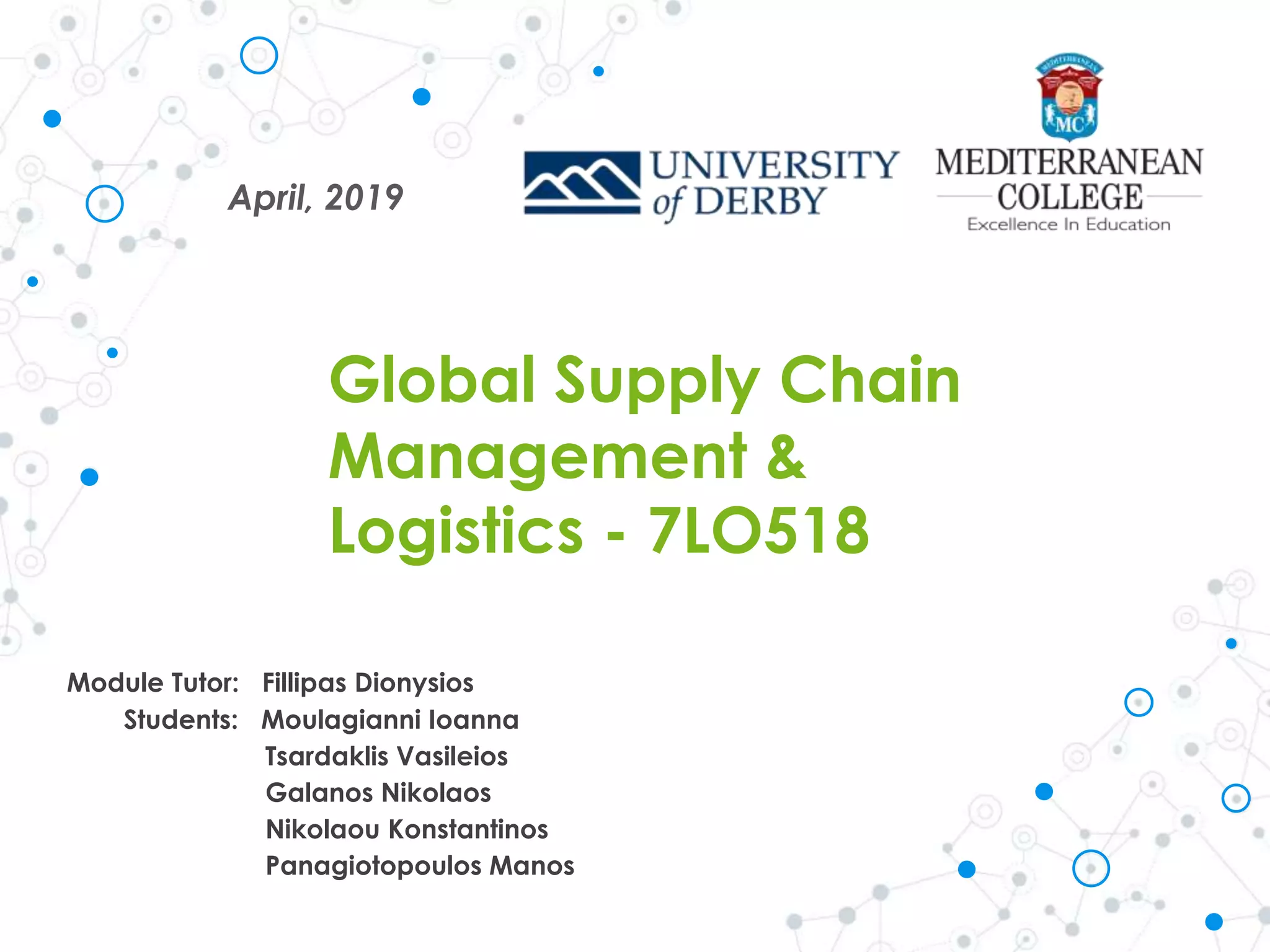 Global Supply Chain Management & Logistics - Leroy Merlin Case Study | PPTX