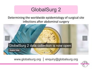 GlobalSurg Bethune global surgery conference presentation | PPTX