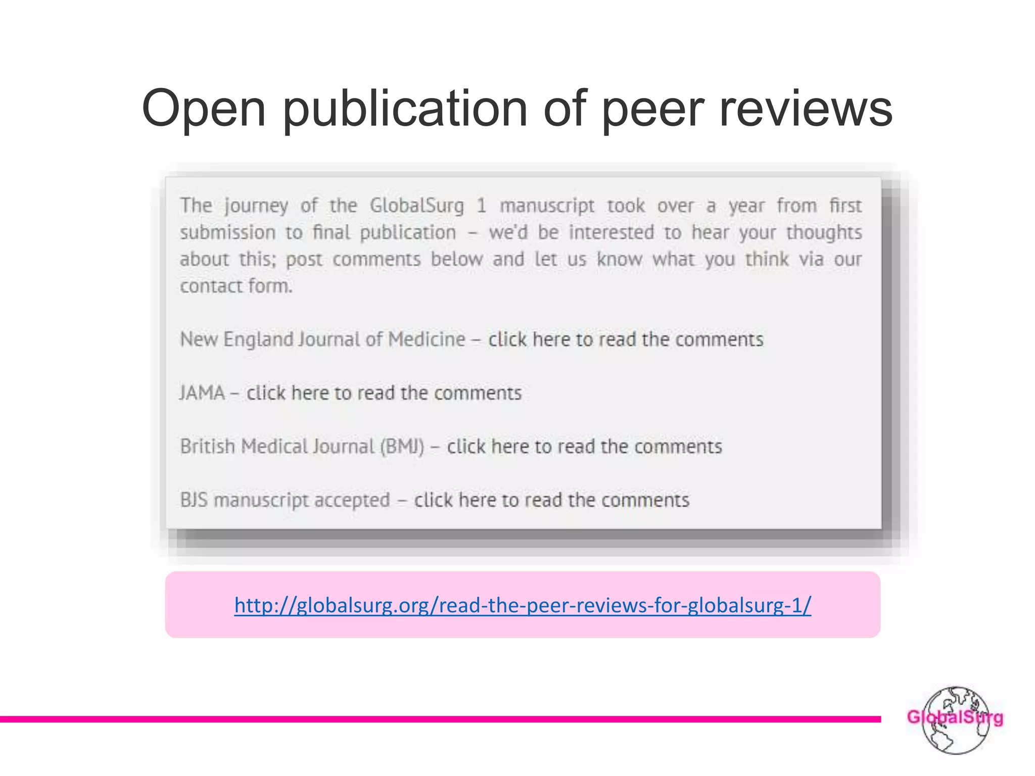 GlobalSurg global surgery research collaboration - GASOC presentation ...