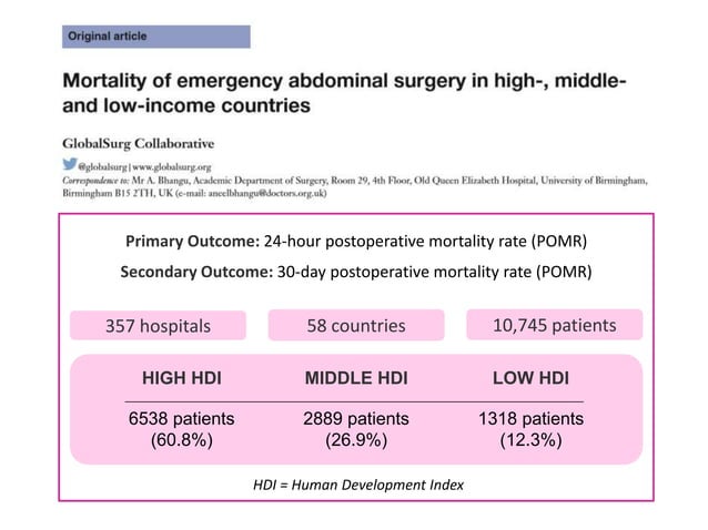 GlobalSurg global surgery research collaboration - GASOC presentation ...