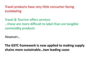 Global sustainable tourism council luigi cabrini | PPT