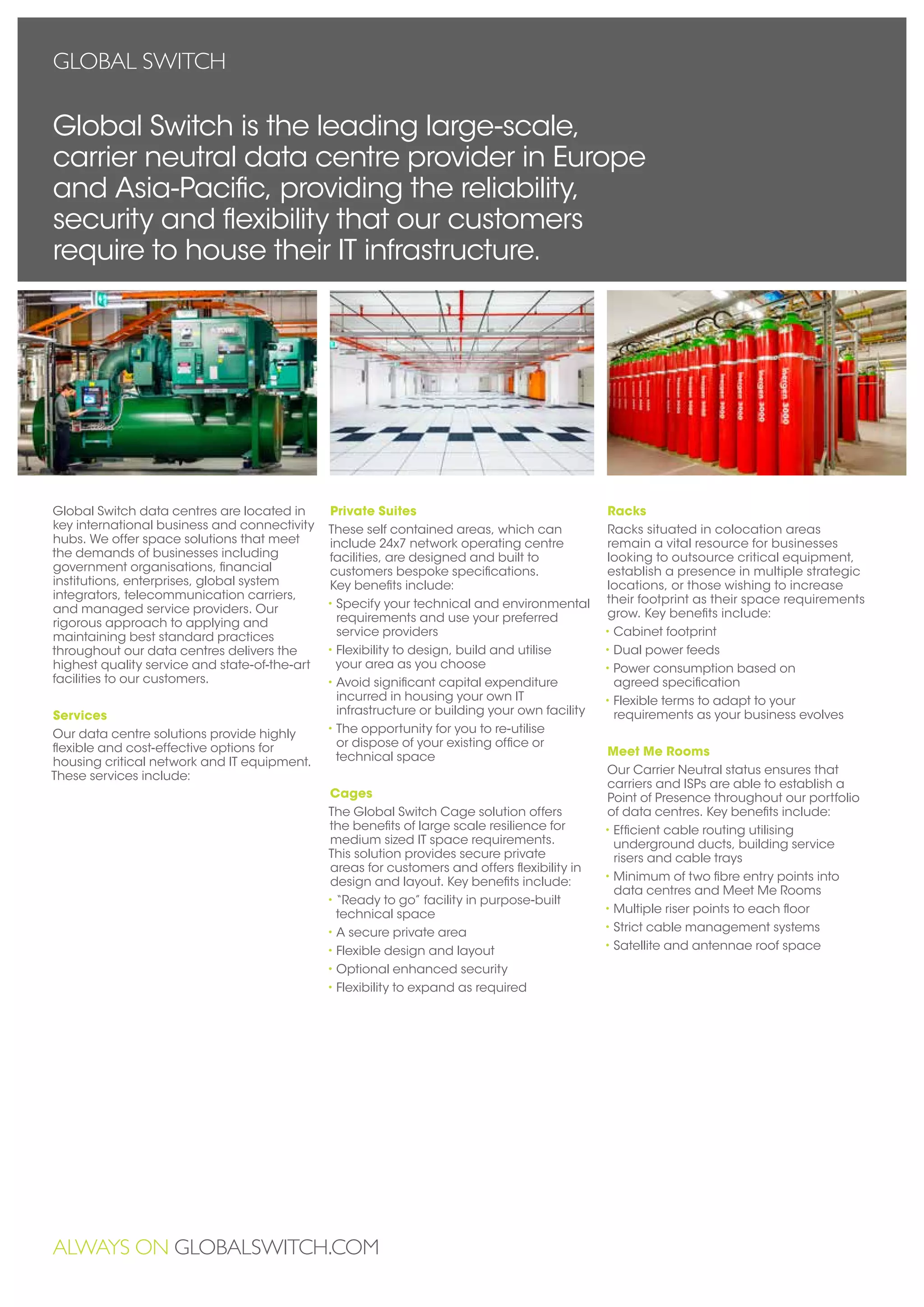 Global Switch Sydney East data centre Technical Specification | PDF