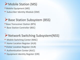 Global system for mobile communication | PPTX