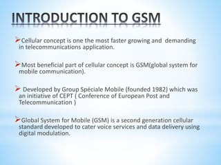 Global system for mobile communication | PPTX