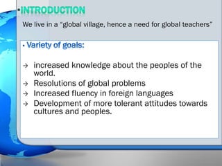 Chapter 3: On Becoming A Global Teacher | PPTX