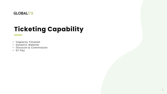 GlobalTix Solution Ticketing System & Distribution (Enterprise) | PPT