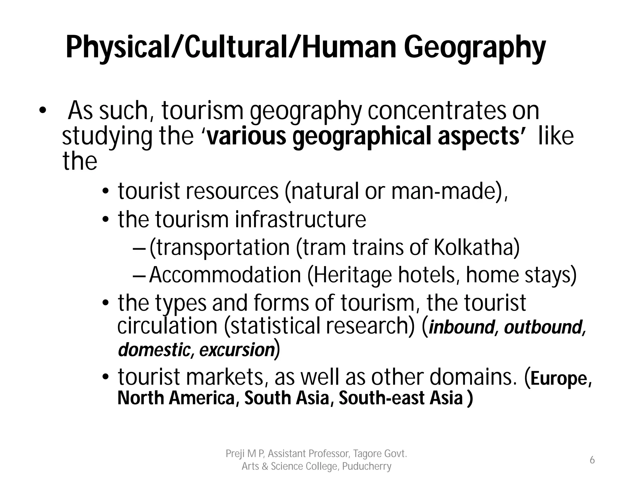 Global Tourism Geography | PDF