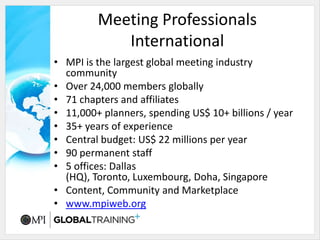 MPI Global Training Presentation | PPTX