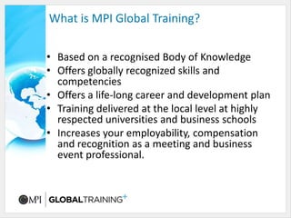 MPI Global Training Presentation | PPTX