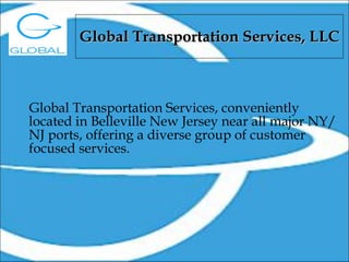 Global Transportation 1 | PPT | Logistics | Business