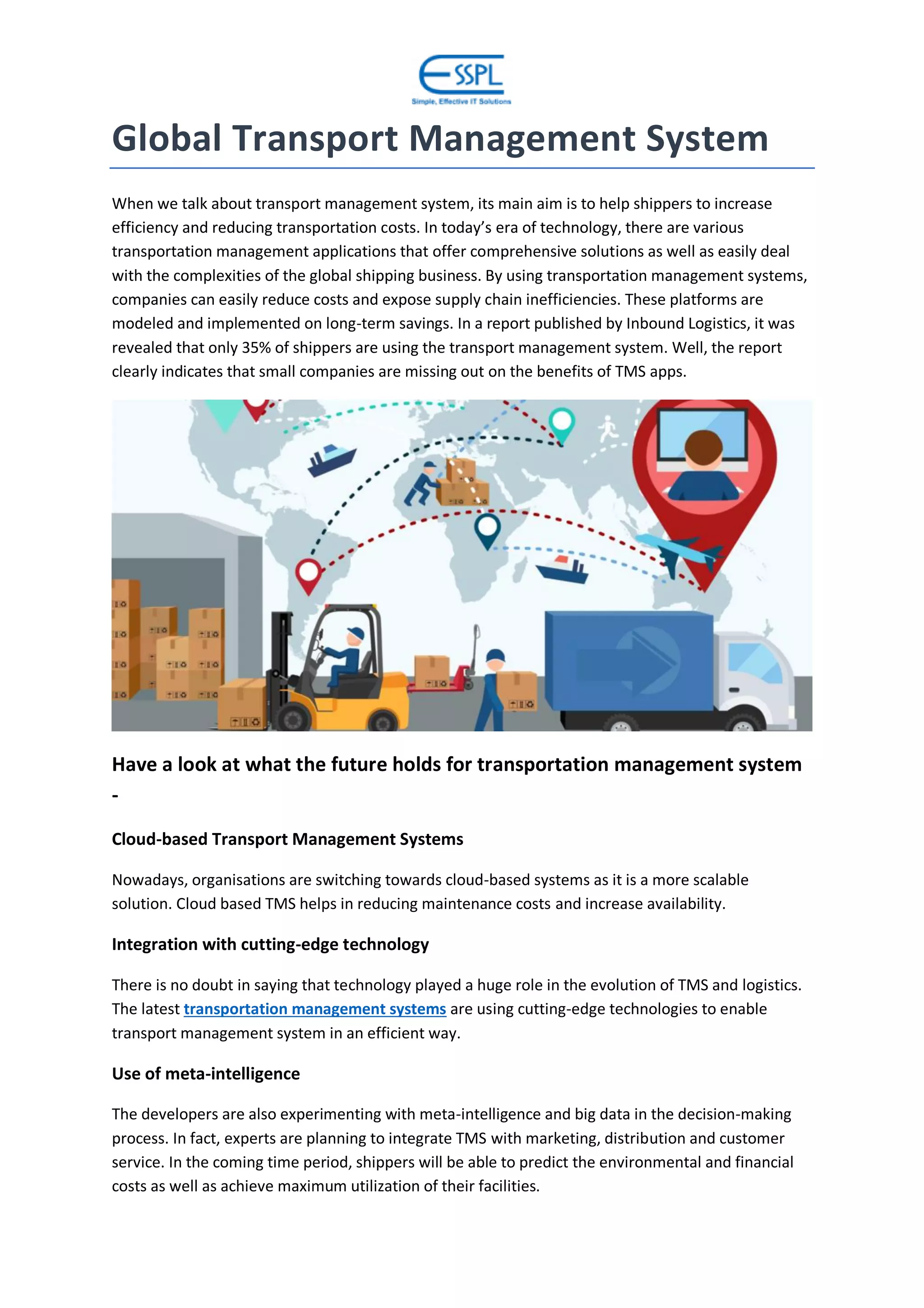 Global Transport Management System | PDF