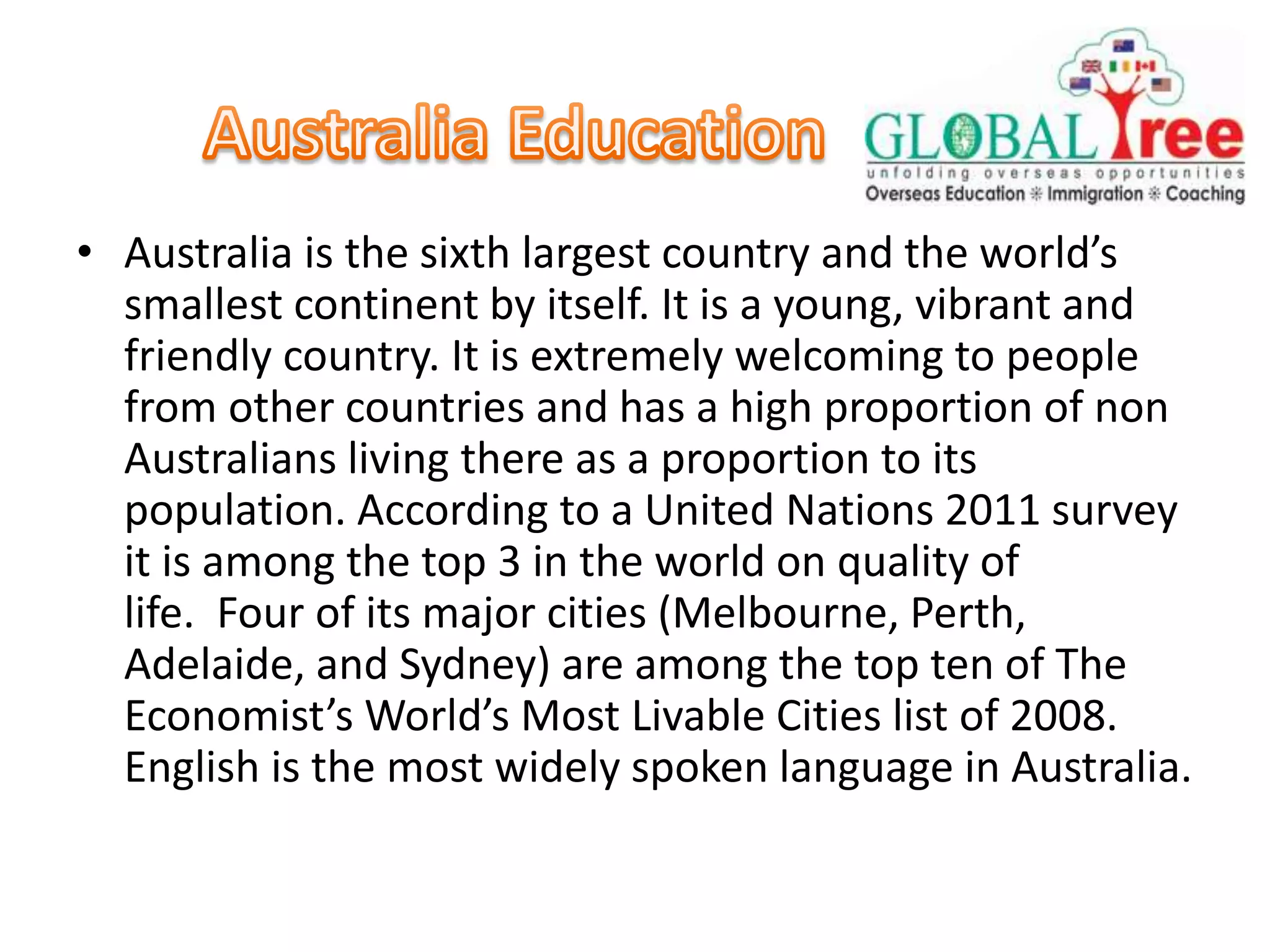 Global tree overseas education consultancy | PPTX