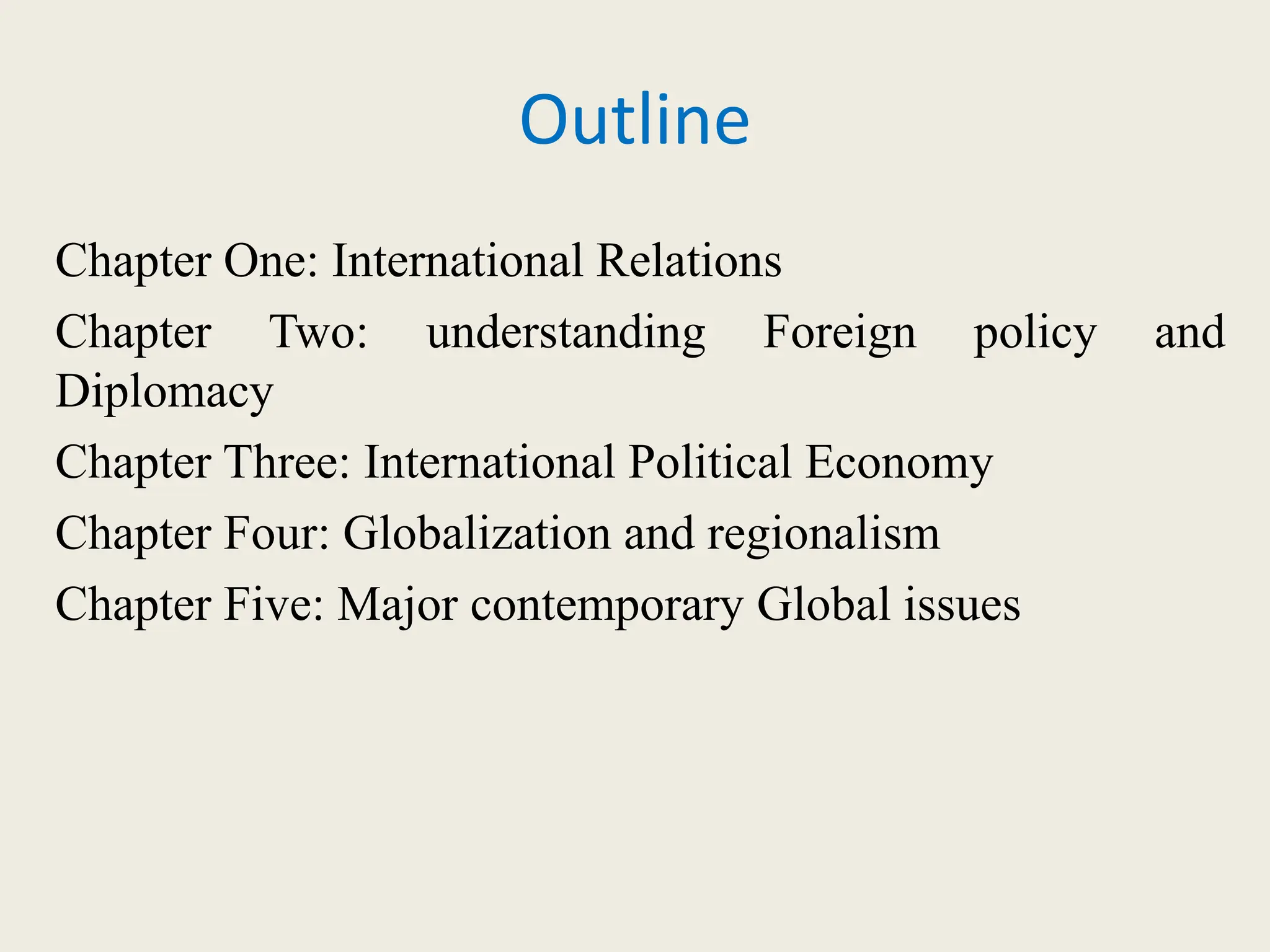 global trend Chapter 1.presentation power point | PPTX