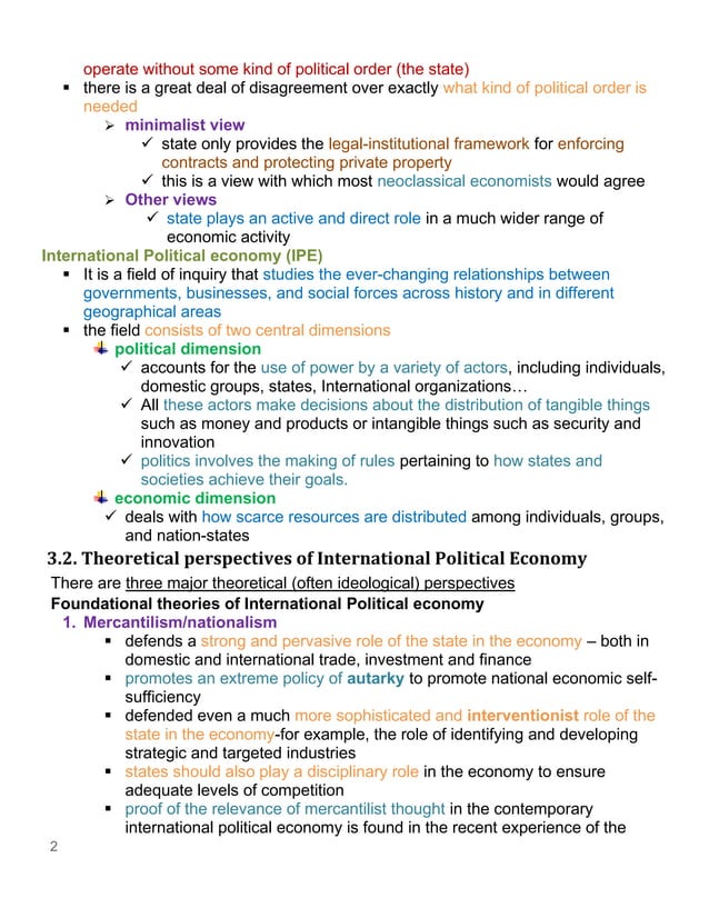 Global Trends Chap 3 Note.pdf | Political Issues & policy | Politics