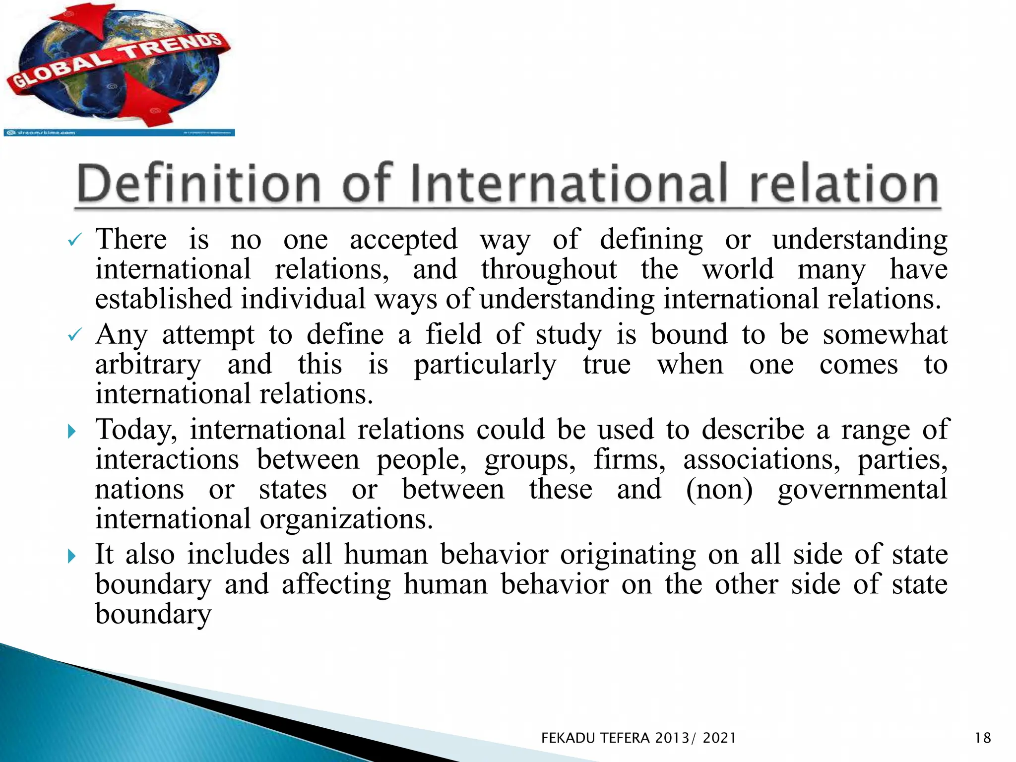 Global Trends chapter one POWER POINT PRESENTASTION | PPTX