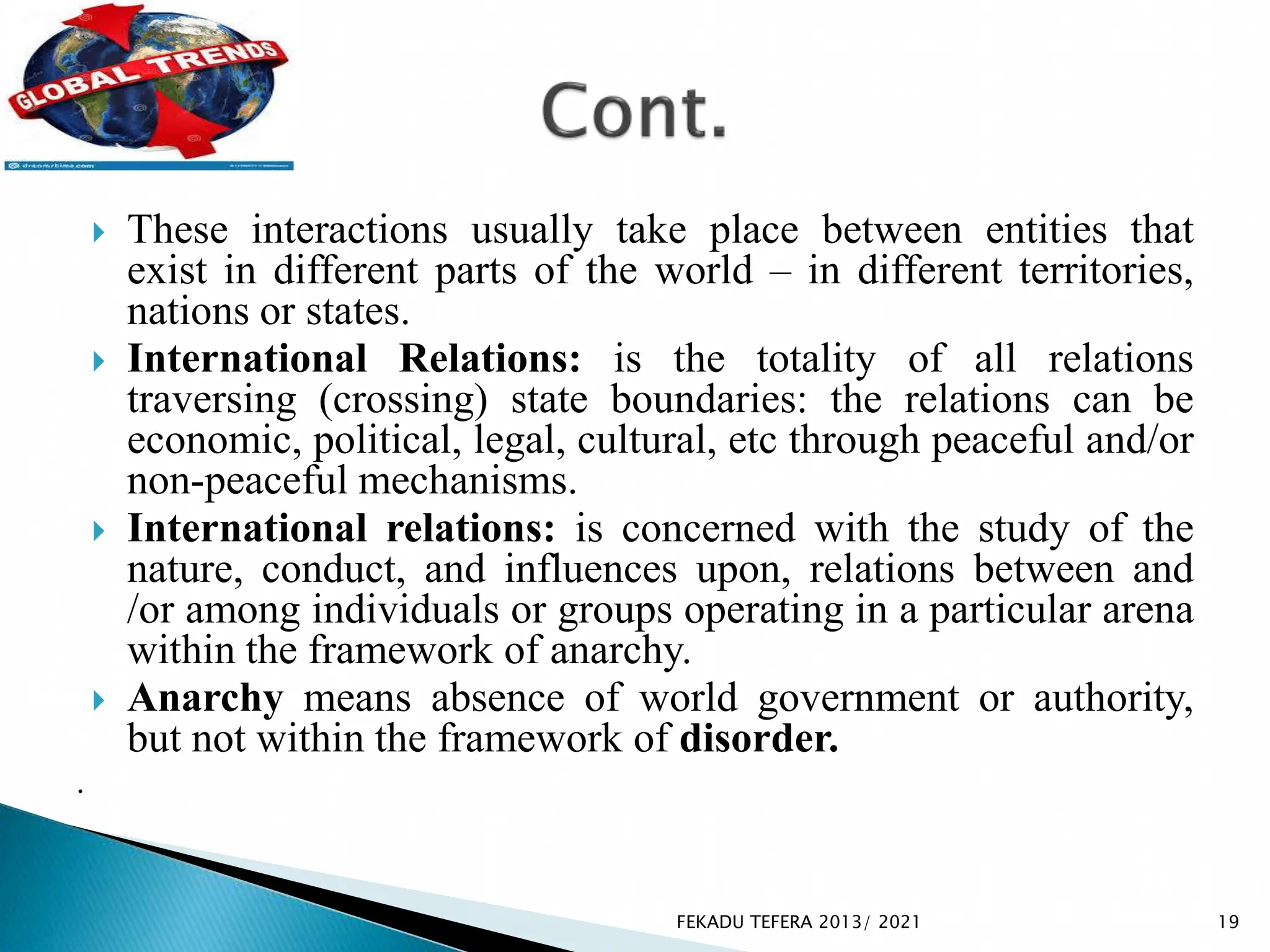 Global Trends chapter one POWER POINT PRESENTASTION | PPTX